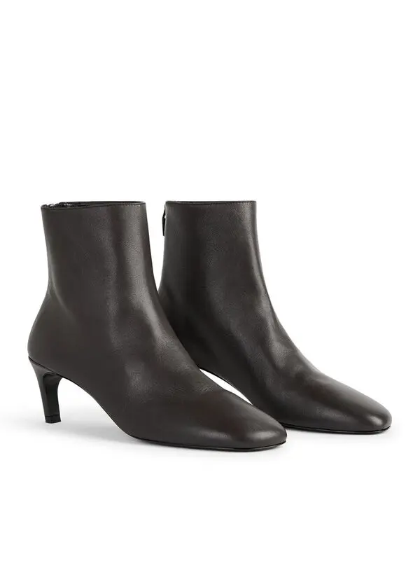 TOTEME Nappa Mid-heel Boots Bark - Multicolor