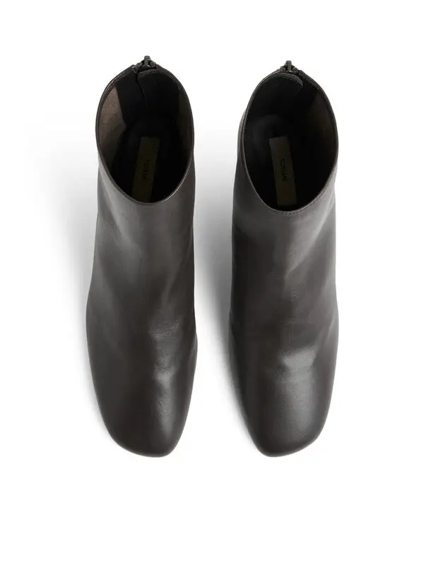 TOTEME Nappa Mid-heel Boots Bark - Multicolor