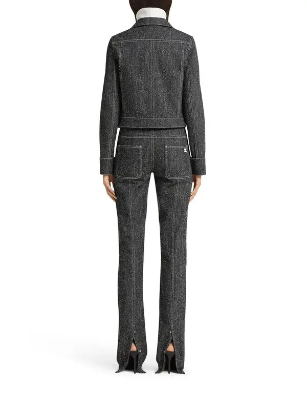COURREGES Denim Tweed Jacket - Multicolor