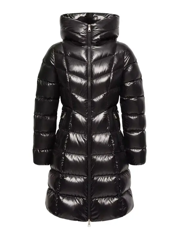 Moncler Marusse Hooded Midi Puffer Coat - Black