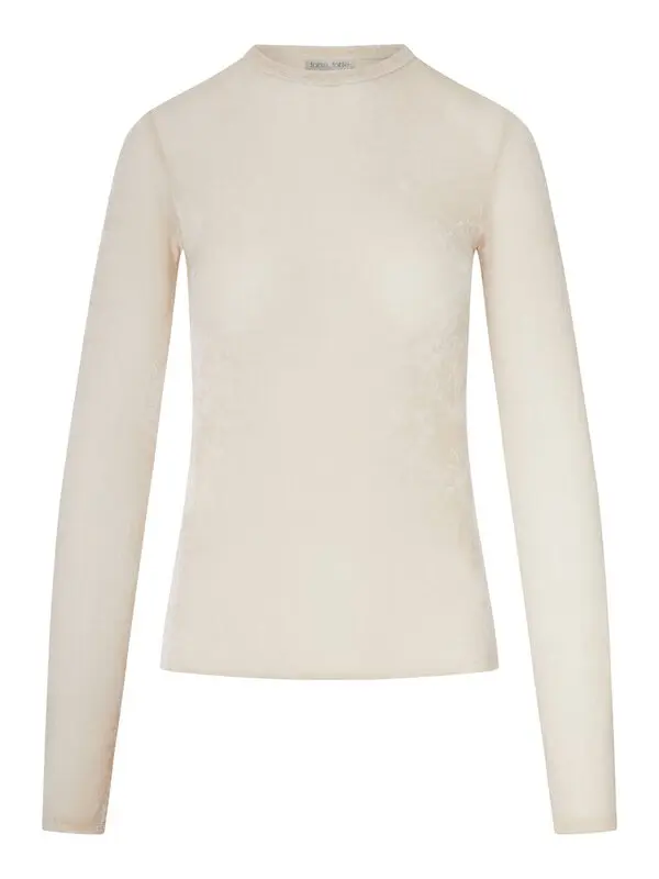 FORTE_FORTE Marbled Velvet Effect T-shirt
