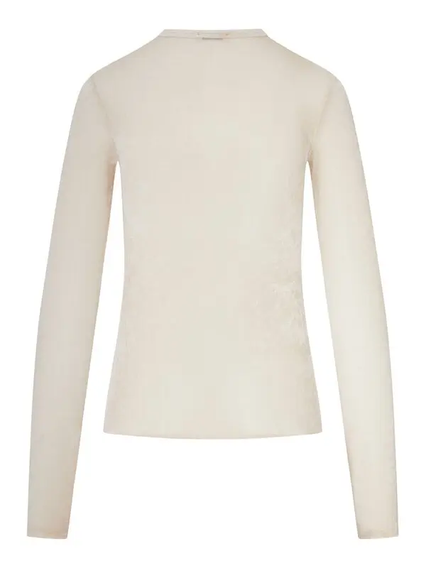 FORTE_FORTE Marbled Velvet Effect T-shirt