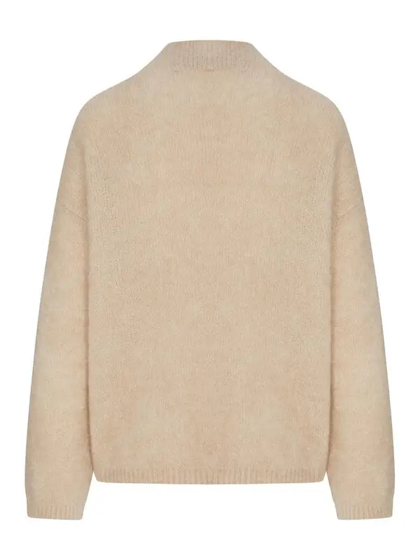 FORTE_FORTE Alpaca Blend Sweater With High Neck