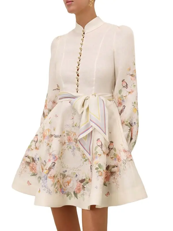 Zimmermann Valiant Buttoned Mini Dress