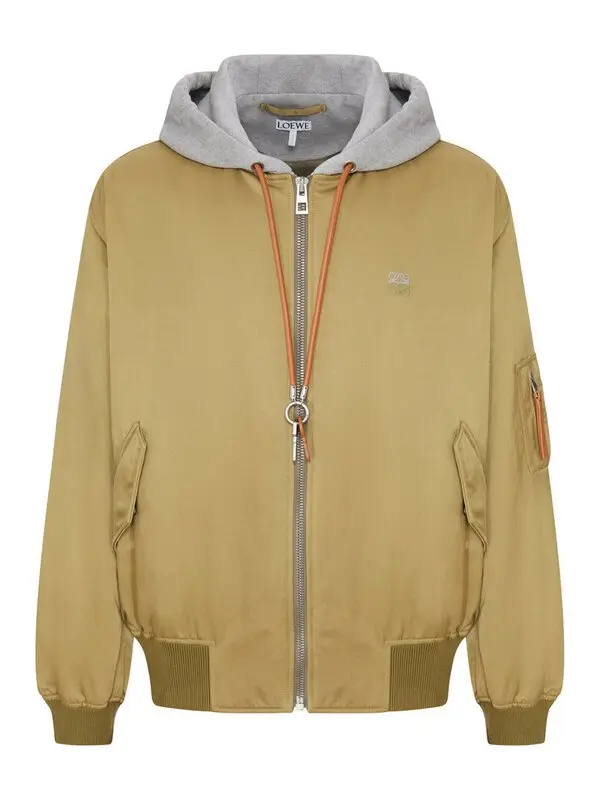 Loewe Technical Fabric Bomber Jacket - Yellow