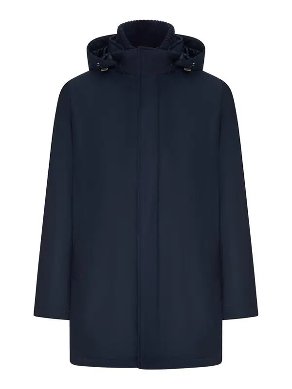 Herno Technical Hooded Parka - Blue