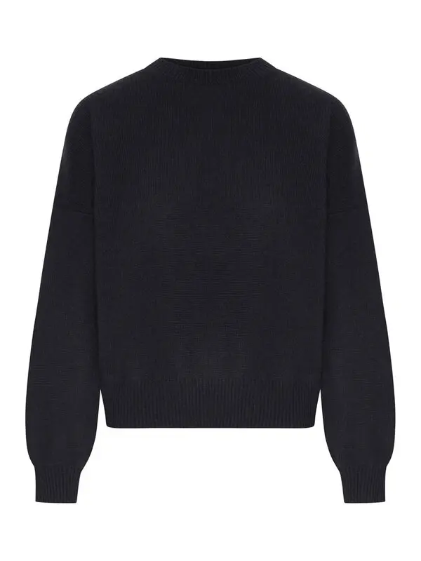 LISA YANG Veira Cashmere Sweater With Wide Sleeves - Black
