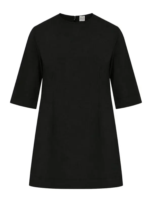 TOTEME Cotton Top With Short Sleeves - Black
