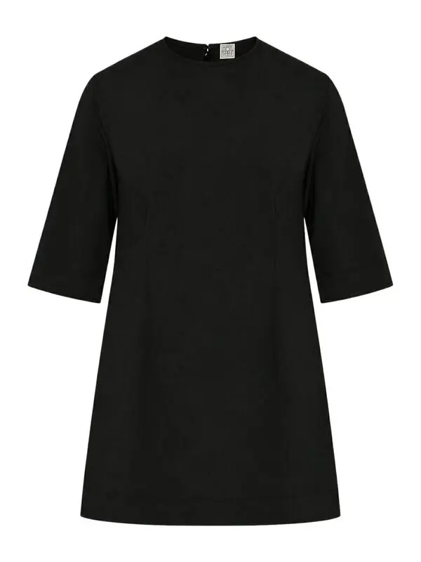 TOTEME Cotton Top With Short Sleeves - Black