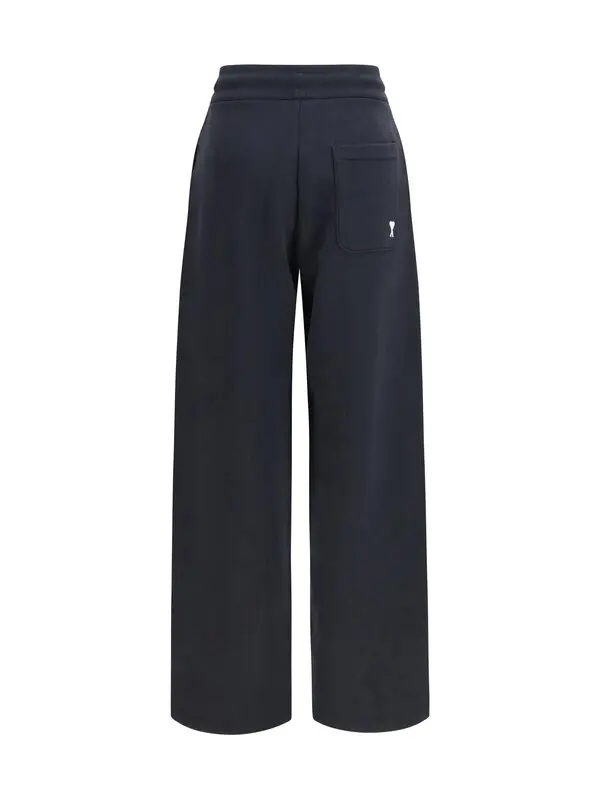 AMI Paris De Cœur Cotton Sweatpants - Black
