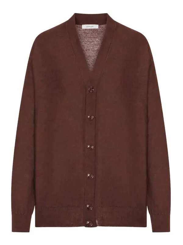 LEMAIRE Relaxed Twisted Cardigan In Merino Blend - Multicolor