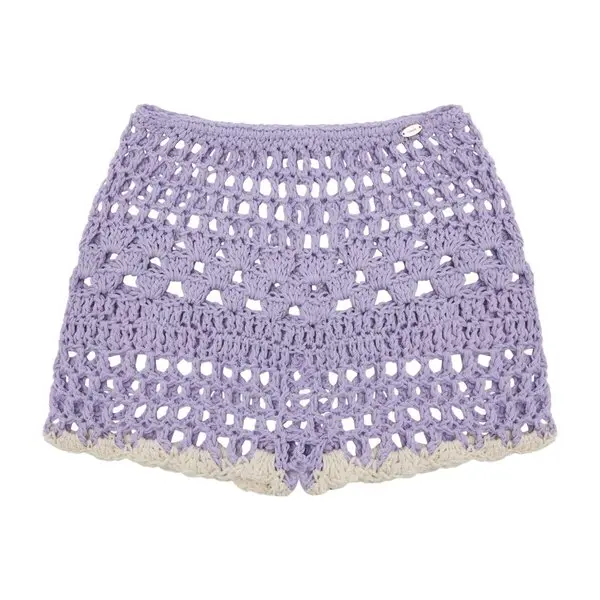 GUNES SWIM Soft Lilac Crochet Shorts - Purple