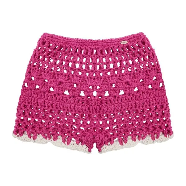 GUNES SWIM Raspberry Crochet Shorts - Pink