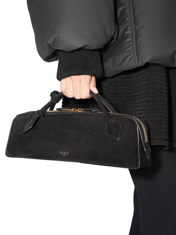 Alaïa Le Teckel Pouch In Suede Goat Leather - Multicolor