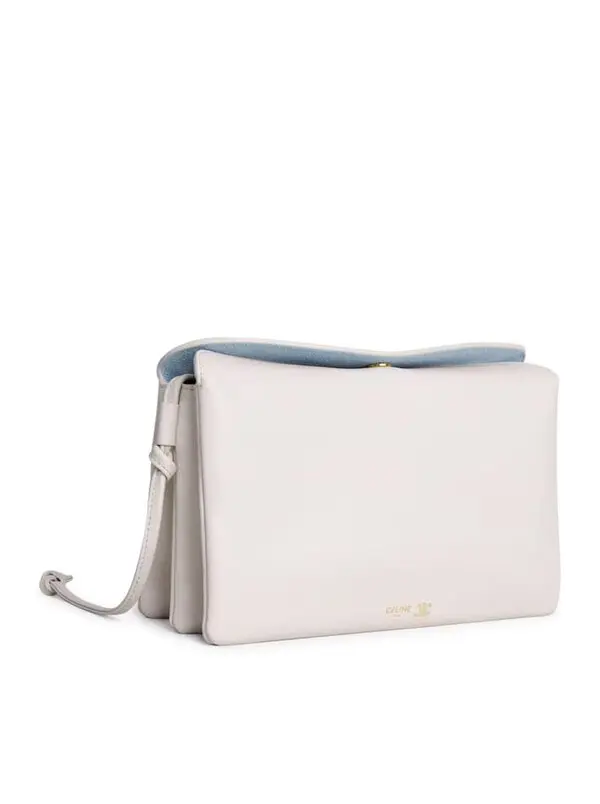 Celine Trio With Flap In Smooth Calfskin - Multicolor