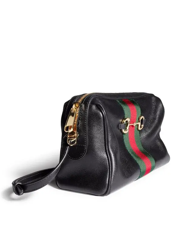 Gucci Horsebit Web Camera Bag Small Size - Black