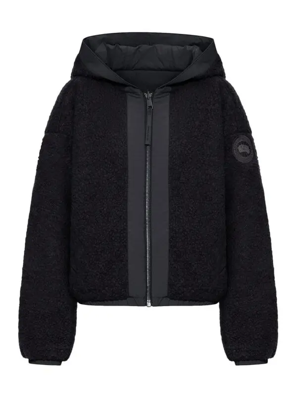 Canada Goose Alberni Reversible Fleece Bomber Jacket - Black