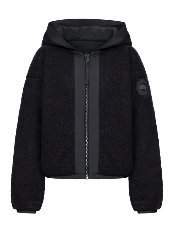 Canada Goose Alberni Reversible Fleece Bomber Jacket - Black