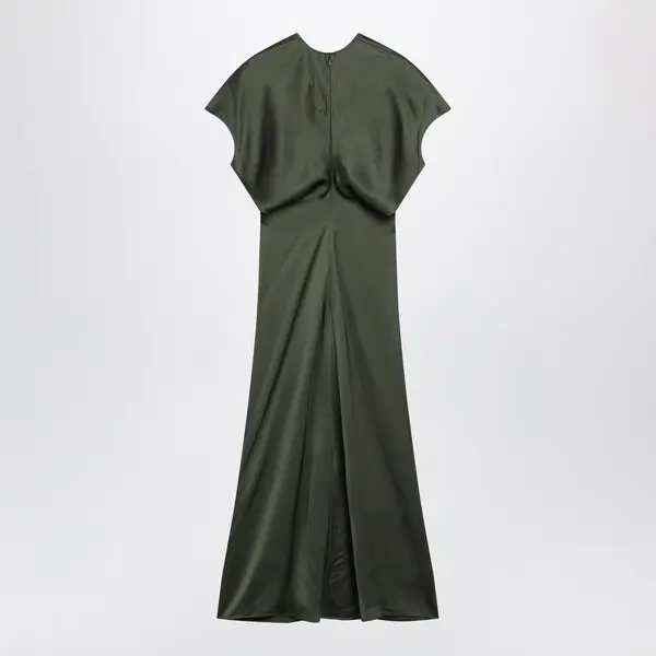 TOTEME Dark Low-waisted Viscose Dress - Green