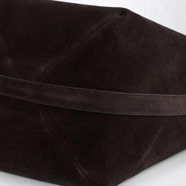 TOTEME Espresso Medium Suede Tote Bag - Brown