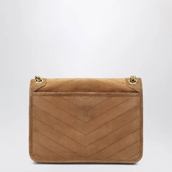 Saint Laurent Niki Medium Cognac Caramel Suede Bag