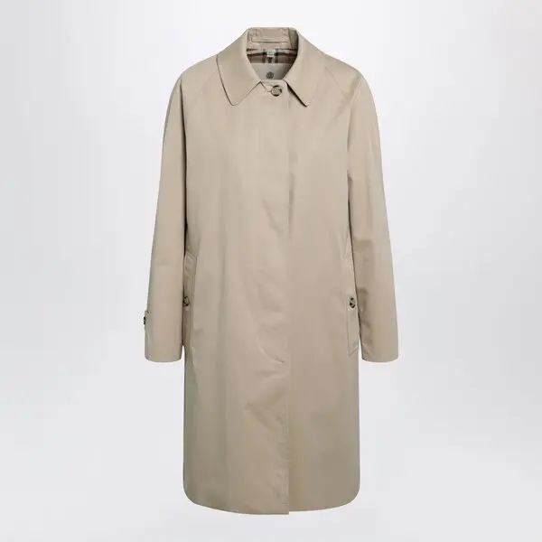 Burberry Classic Honey Cotton Trench Coat - Cream