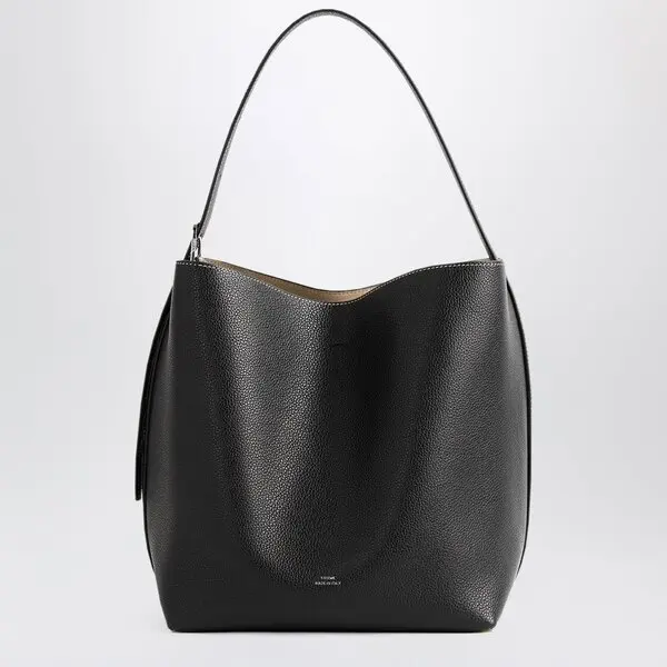 TOTEME Medium Tote Bag In Grained Leather - Black