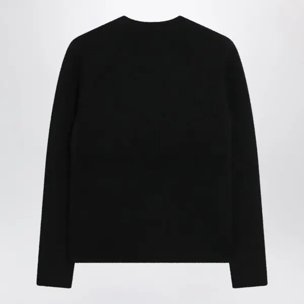 TOTEME Crew-neck Sweater In Silk And Cashmere Blend - Black