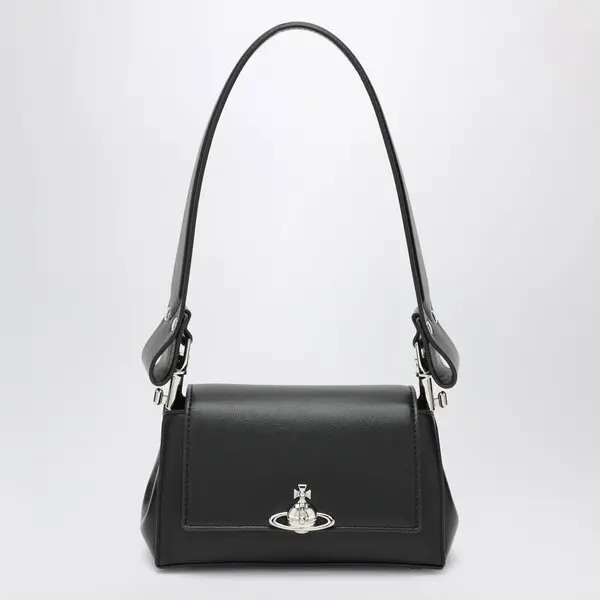 VIVIENNE WESTWOOD Hazel Small Faux Leather Shoulder Bag - Black
