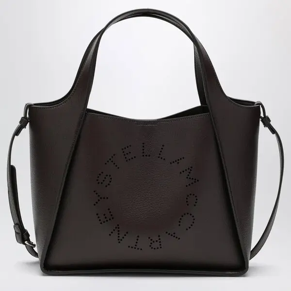 Stella McCartney Chocolate Vegan Leather Shoulder Tote Bag - Brown