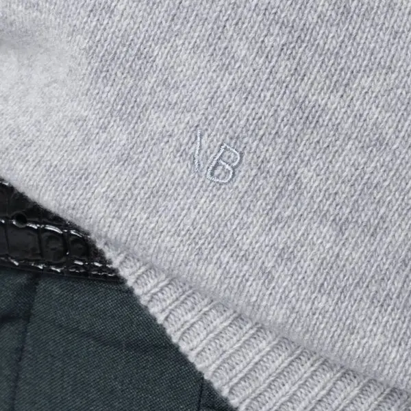 Victoria Beckham Genevieve Grey Melange Cashmere Sweater - Gray
