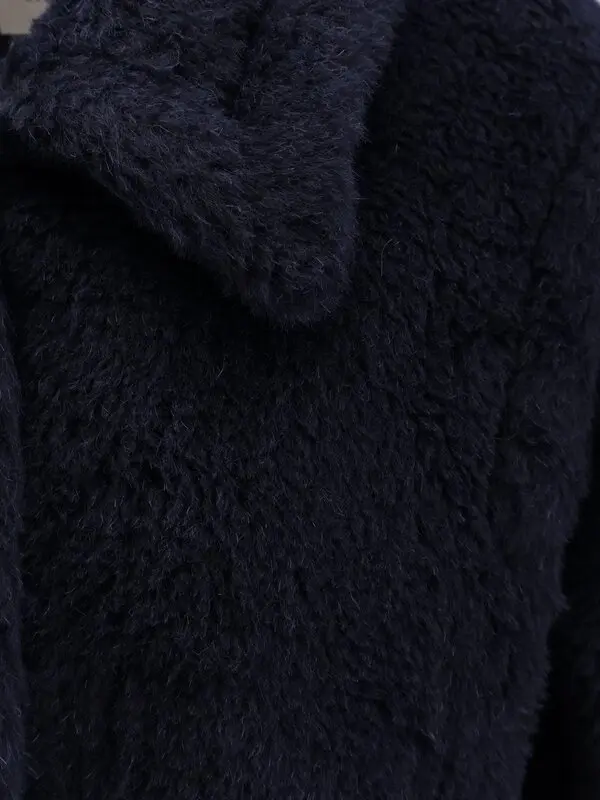 Max Mara Mxmfuggito Alpaca And Virgin Wool Fur Jacket - Multicolor