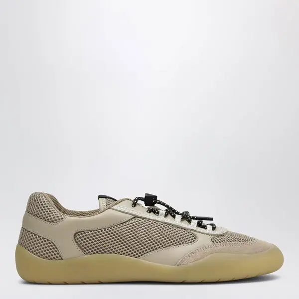 Prada Desert-coloured Speedrock Trainers In Mesh Fabric - Cream
