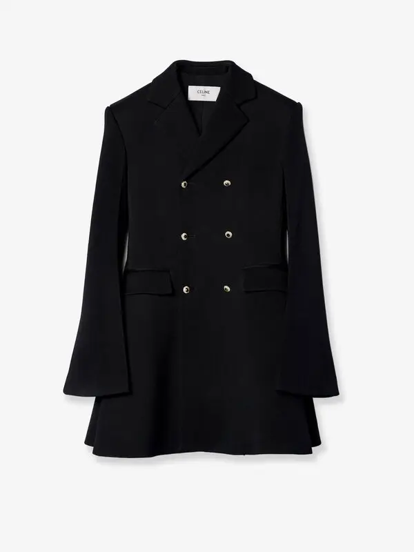 Celine Double-faced Wool Tailored Coat