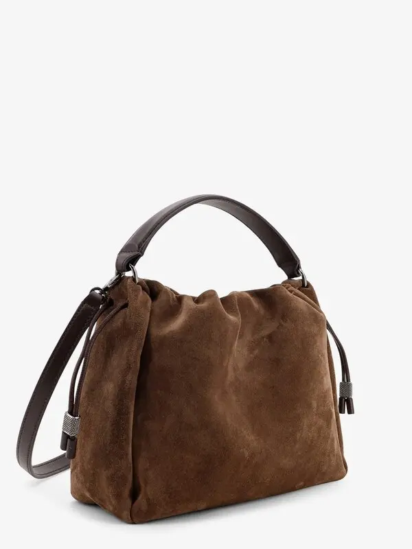 Brunello Cucinelli Bucket Mellow Suede Handbag - Multicolor