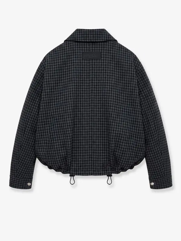 Loewe Lightweight Wool Jacket With A Check Pattern