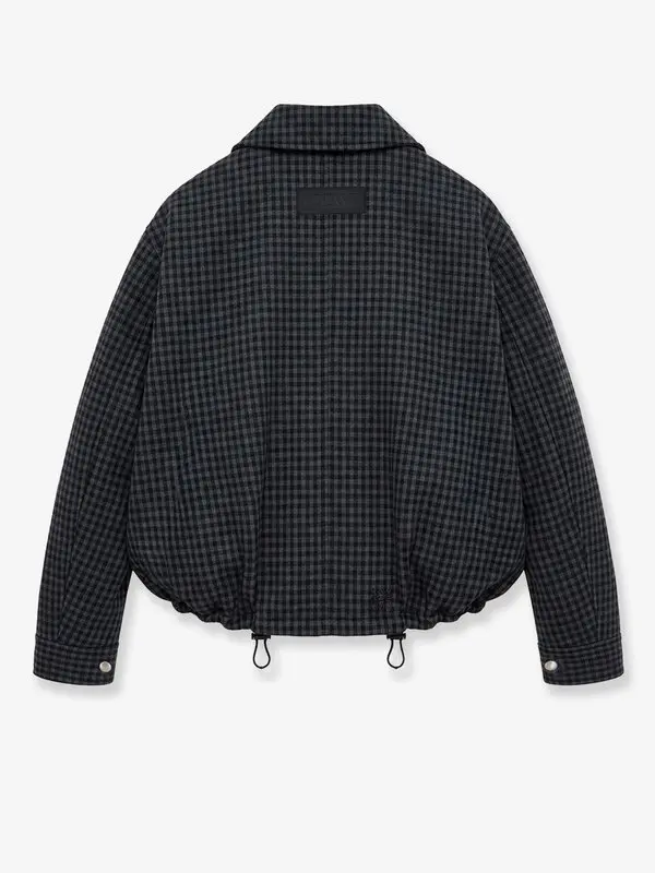 Loewe Lightweight Wool Jacket With A Check Pattern - Multicolor