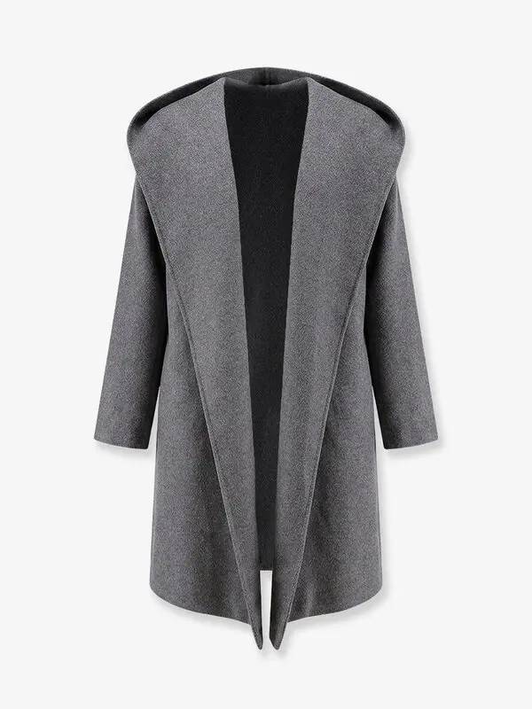 TOTEME Wool Hoodie Coat - Multicolor