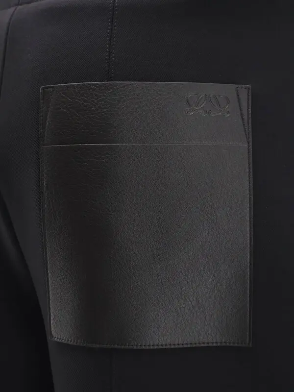Loewe Stretch Wool Blend Stirrup Trousers