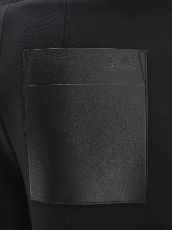 Loewe Stretch Wool Blend Stirrup Trousers