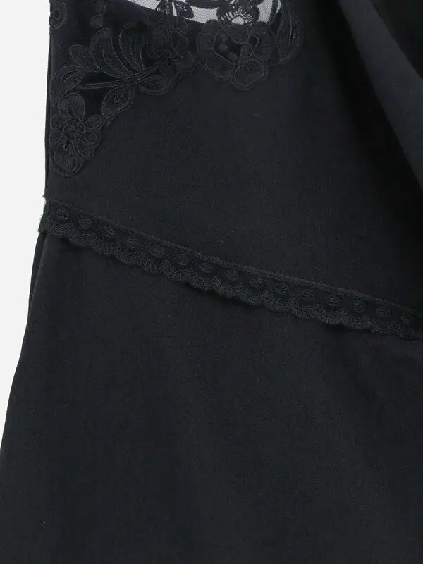 Chloé Silk Top With Lace Profile
