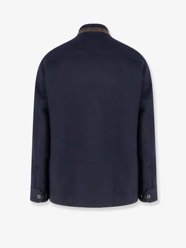 Loro Piana Elan Cashmere Coat With Internal Vest - Multicolor