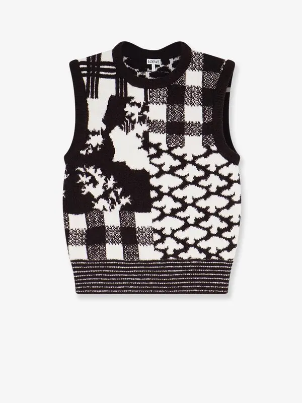 Loewe Sleeveless Wool Sweater - Multicolor