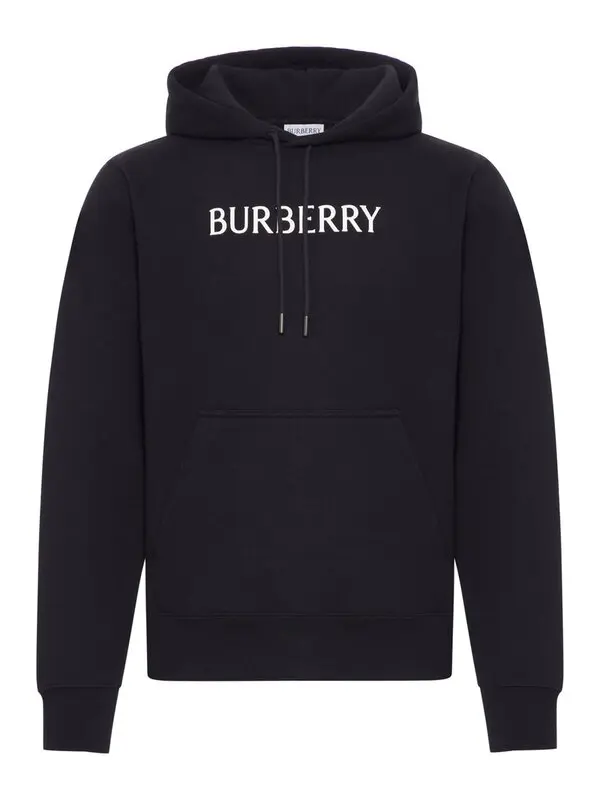 Burberry Cotton Hoodie With Logo