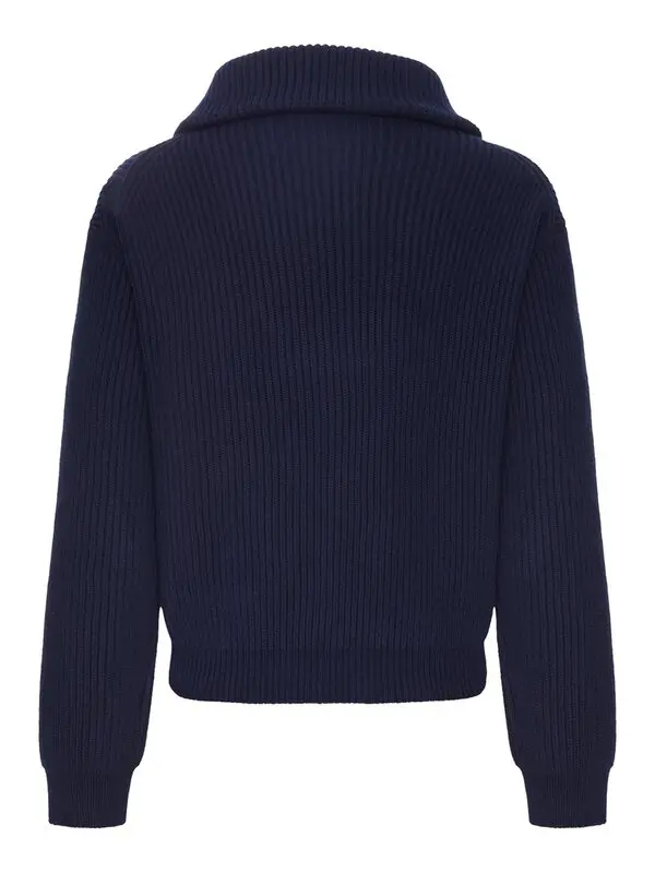 Celine Wool And Cashmere Blend Zip-up Sweater