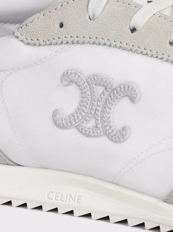 Celine Sneaker Bassa Stringata In Pelle Di Vitello Scamosciata