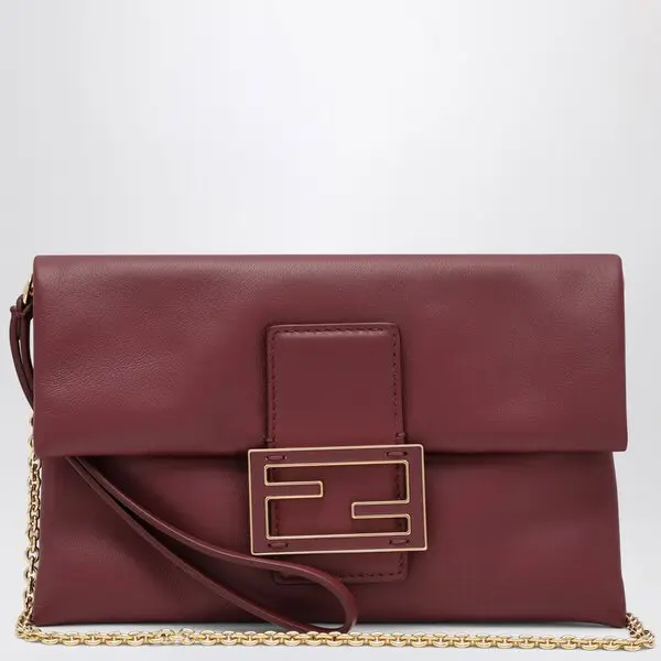 Fendi Mamma Baguette Pouch - Red