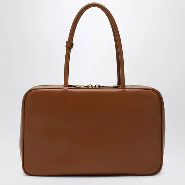Miu Miu Beau Large Bag In Cognac Leather - Brown