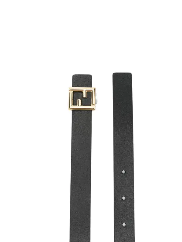 Fendi Cintura Ff Reversibile 20 Mm - Black