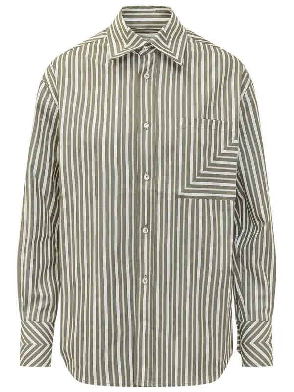 Victoria Beckham Camicia A Righe Con Taschino